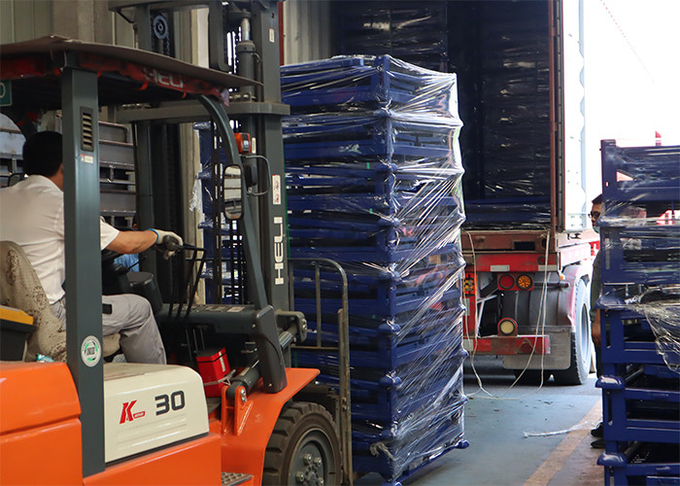 Foldable Transport Stillages Pallet Cage Industries 4 Way Entry 1200x1000