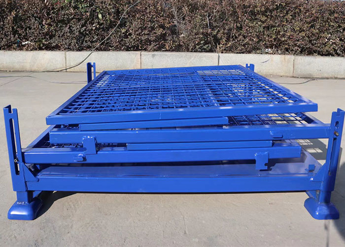 Turnover Full Security Lockable Wire Mesh Pallet Cage 1500Kg