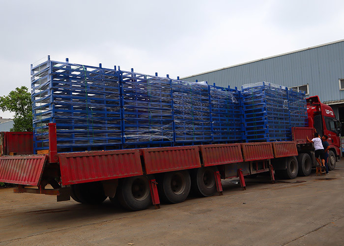 Forklift Metal Pallet Cage Box 2T For Construction Sites