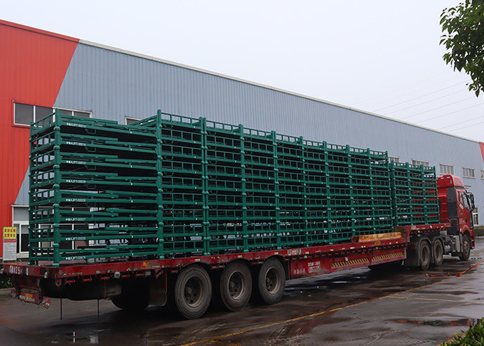 OEM Stackable Steel Portable Stacking Racks For Palletized Cargo