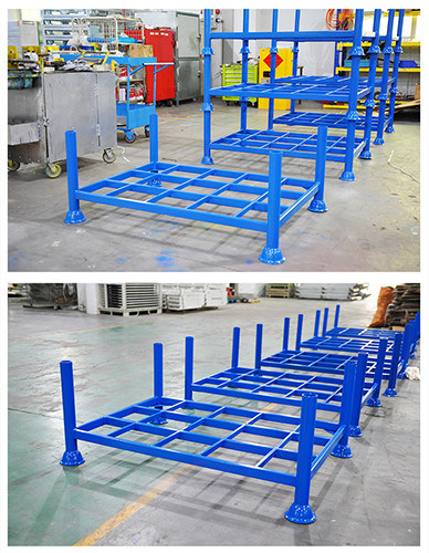 Powder Coating Steel Stackable Warehouse Racks Pallet Heavy Duty