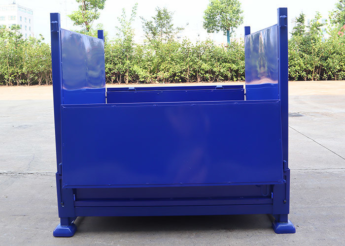 Stackable Metal Steel Stillage Cage Container With Solid Side 1T-2T Load
