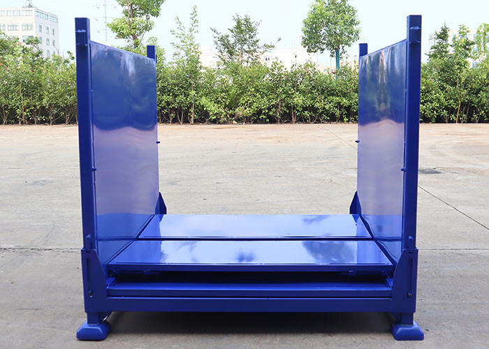 Stackable Metal Steel Stillage Cage Container With Solid Side 1T-2T Load