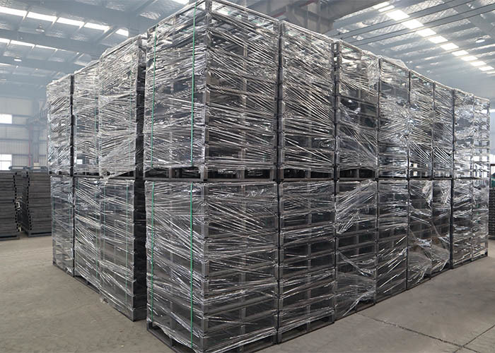 Secure Locking System Collapsible Pallet Cage / Pallet Cages Galvanized ...
