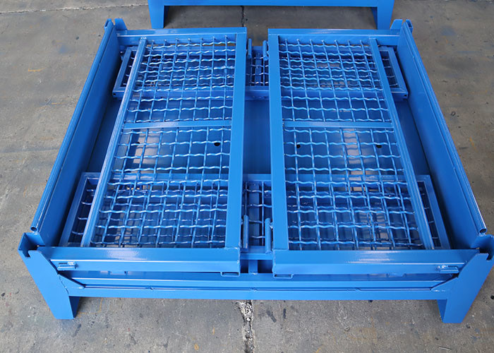 Metal Turnover Collapsible Pallet Cage Stillage Crates Heavy Load 2000kg