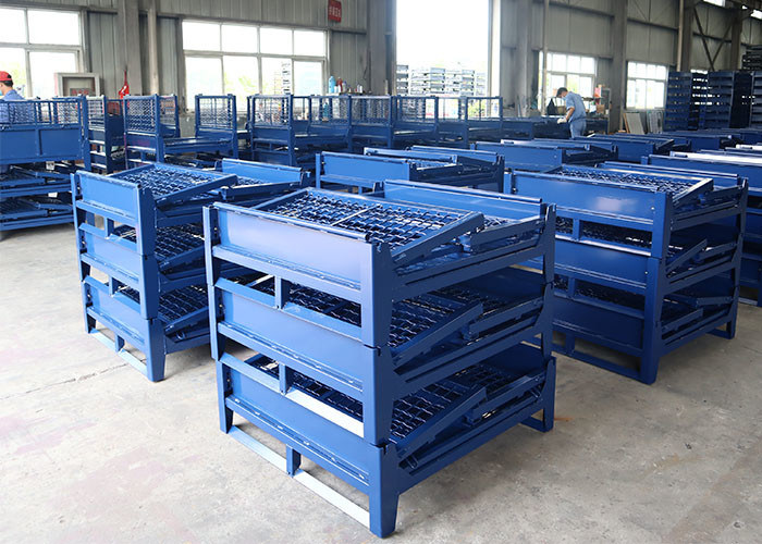 Metal Turnover Collapsible Pallet Cage Stillage Crates Heavy Load 2000kg