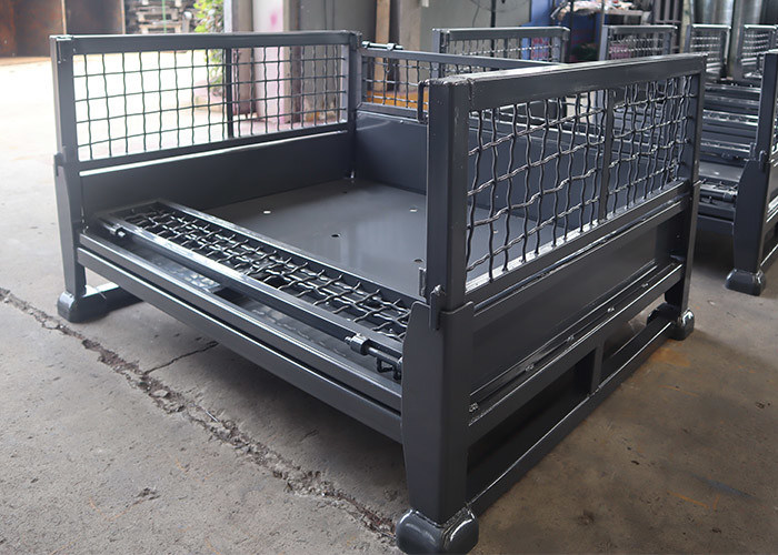 1.5T Load Collapsible Wire Pallet Cages Pallet Container Customized