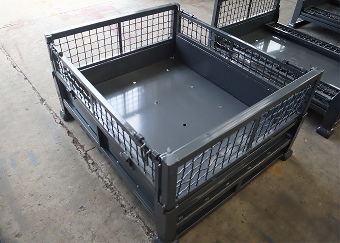1.5T Load Collapsible Wire Pallet Cages Pallet Container Customized