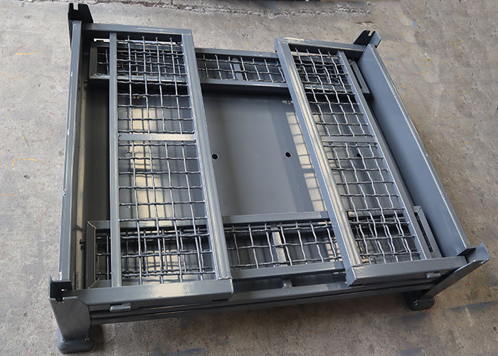 1.5T Load Collapsible Wire Pallet Cages Pallet Container Customized