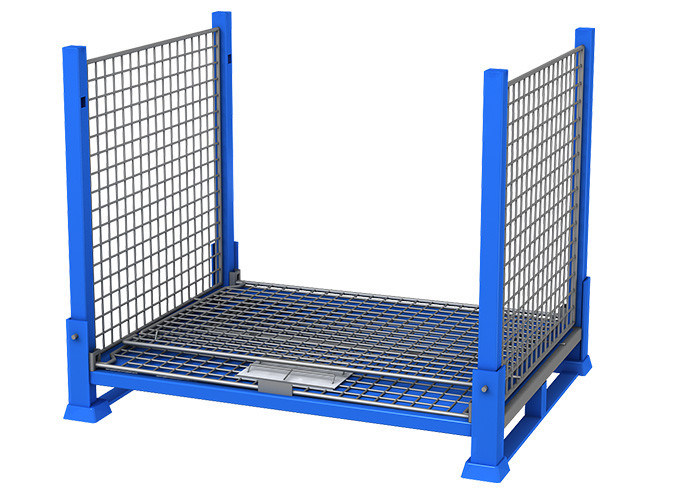 Collapsible Stacking Stillage Pallet Cage Wire Mesh With Rugged Base