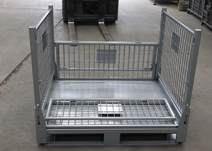 Foldable Transport Stillages Pallet Cage Industries 4 Way Entry 1200x1000
