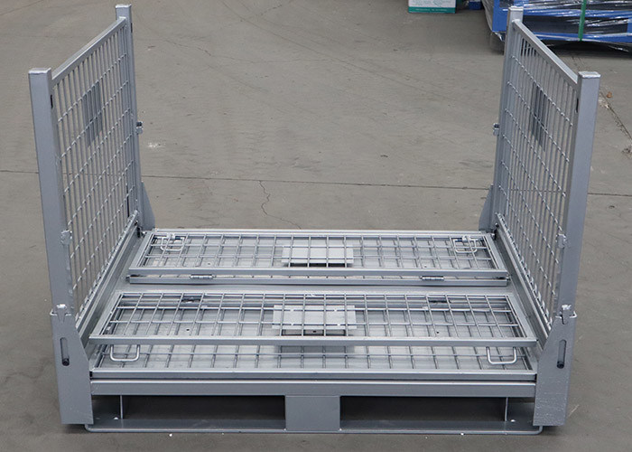 Foldable Transport Stillages Pallet Cage Industries 4 Way Entry 1200x1000