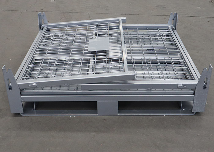 Foldable Transport Stillages Pallet Cage Industries 4 Way Entry 1200x1000
