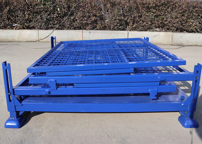 Turnover Full Security Lockable Wire Mesh Pallet Cage 1500Kg