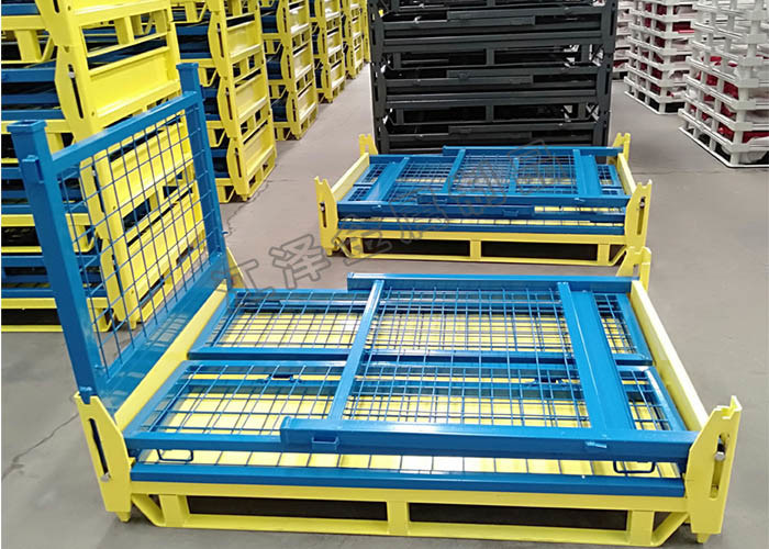 Warehouse Q235 Wire Mesh Pallet Cage Heavy Duty For Lifting