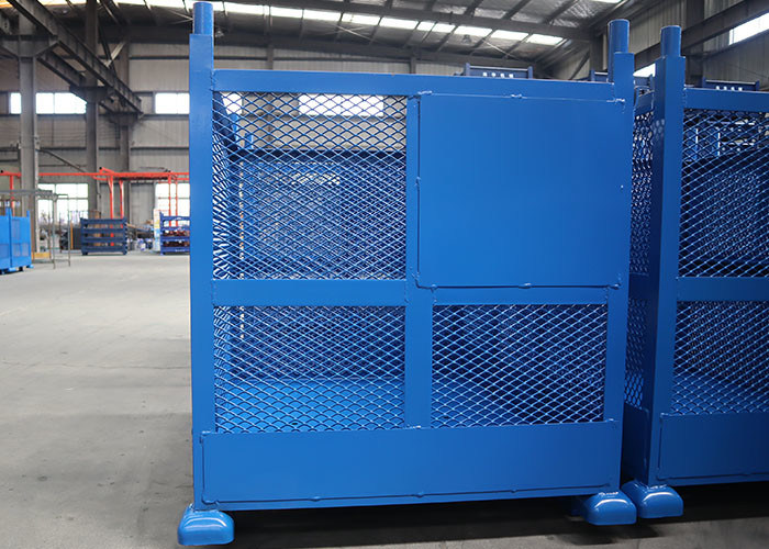 Stackable Forklift Stillage Bin Mesh Pallet Cages Drop Front