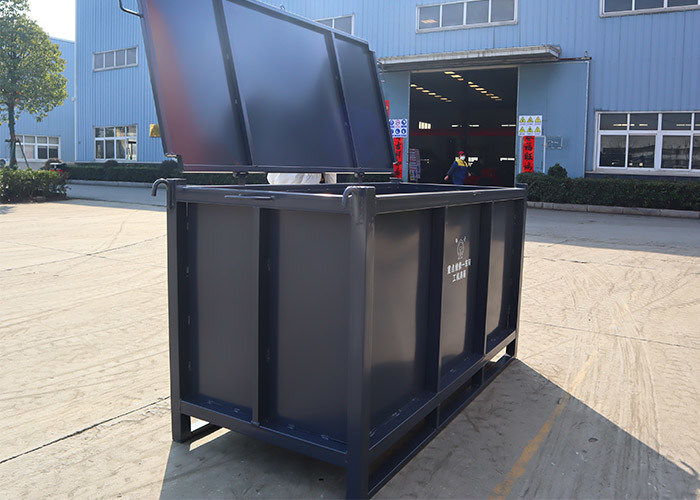 2T Waterproof Extended Steel Foldable Pallet Box For Industrial Transport