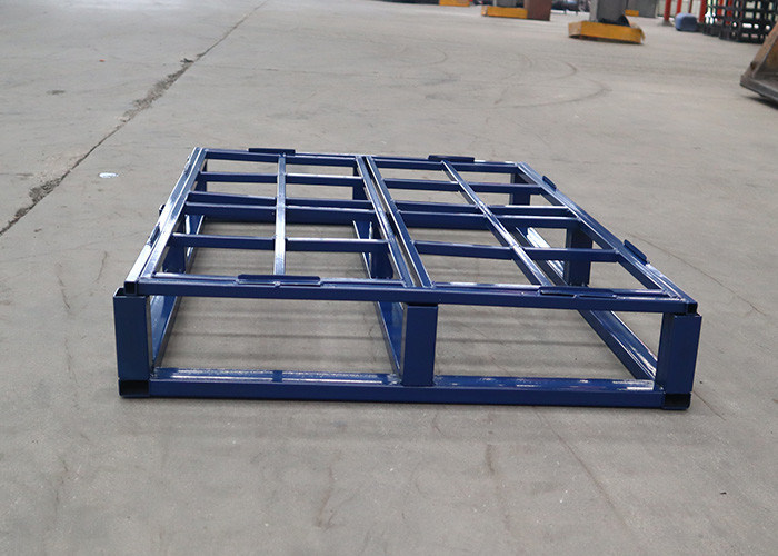 Powdercoated Tubular Shipping Metal Steel Pallet 1500kg Custom