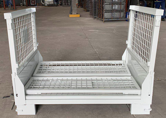 Galvanized Wire Mesh Stackable Pallet Cages Stillage Heavy Duty 1200x1000