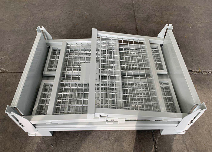 Galvanized Wire Mesh Stackable Pallet Cages Stillage Heavy Duty 1200x1000