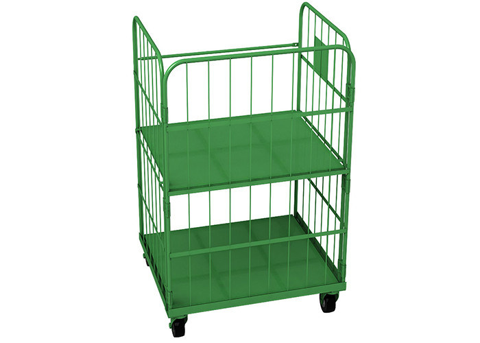 L Type Collapsible Roll Cage Containers Box Electro Galvanized