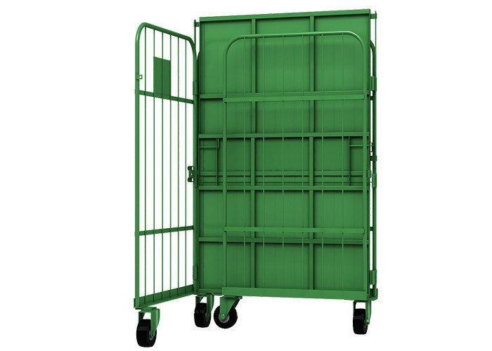 L Type Collapsible Roll Cage Containers Box Electro Galvanized