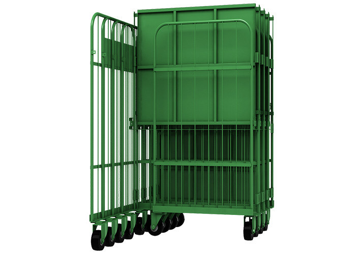 L Type Collapsible Roll Cage Containers Box Electro Galvanized