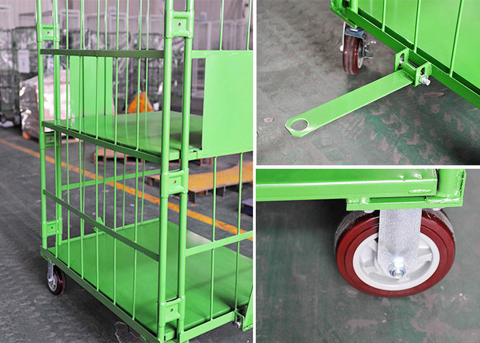 Nestable Demountable Roll Pallets For Hospital Logistics