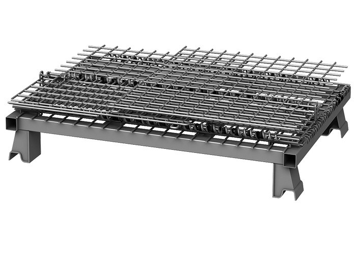 Folding Anti Curve Wire Mesh Pallet Cage Euro 800x600 500Kg