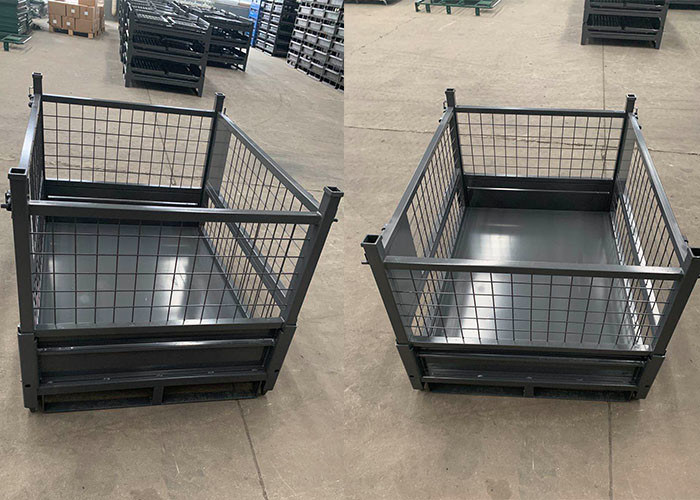 Heavy Duty Foldable Collapsible Stillage and Cages For Warehouse Storage