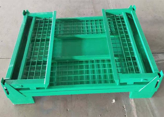 Custom Collapsible Wire Mesh Storage Cages For Warehouse Logistics