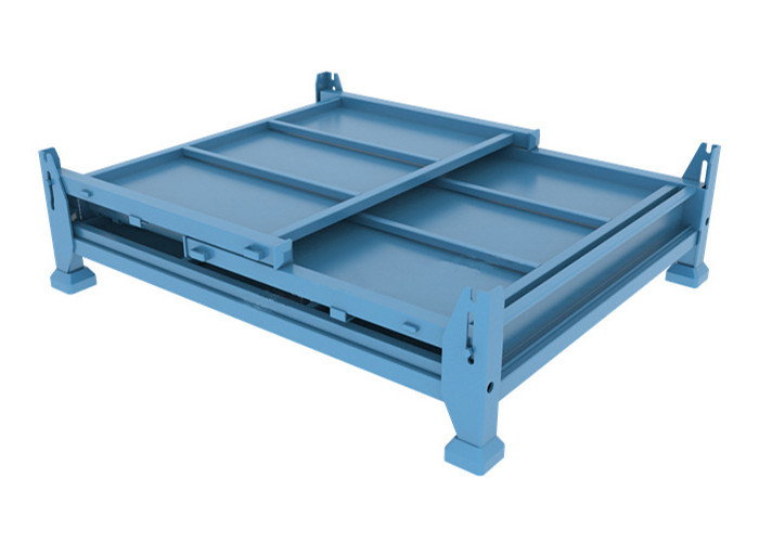 ODM Collapsible Steel Stillage Cage Box Pallet With Half Gate 1200x1000mm