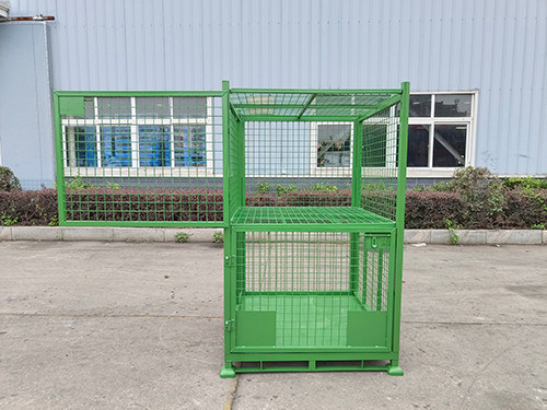 Wire Mesh Steel Pallet Cages Heavy Duty Metal Material Cages