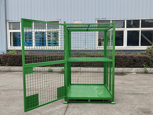 Wire Mesh Steel Pallet Cages Heavy Duty Metal Material Cages