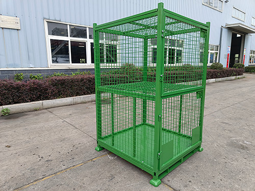 Wire Mesh Steel Pallet Cages Heavy Duty Metal Material Cages