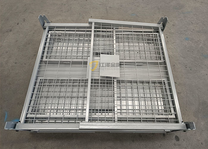 Steel Collapsible Pallet Cage With Padlock Locking System 50kg
