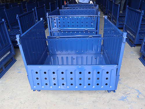 Steel Lift Customizable Pallet Stackable Distillers Storage Bin For ...