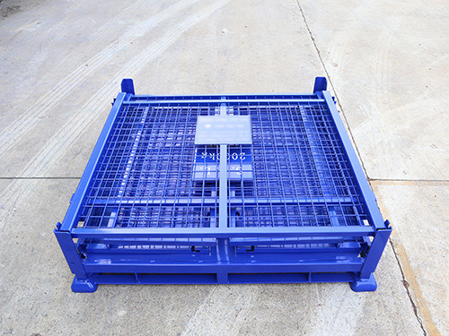 Move Collapsible Pallet Cage With Powder Coating And Galvanized Mesh ...