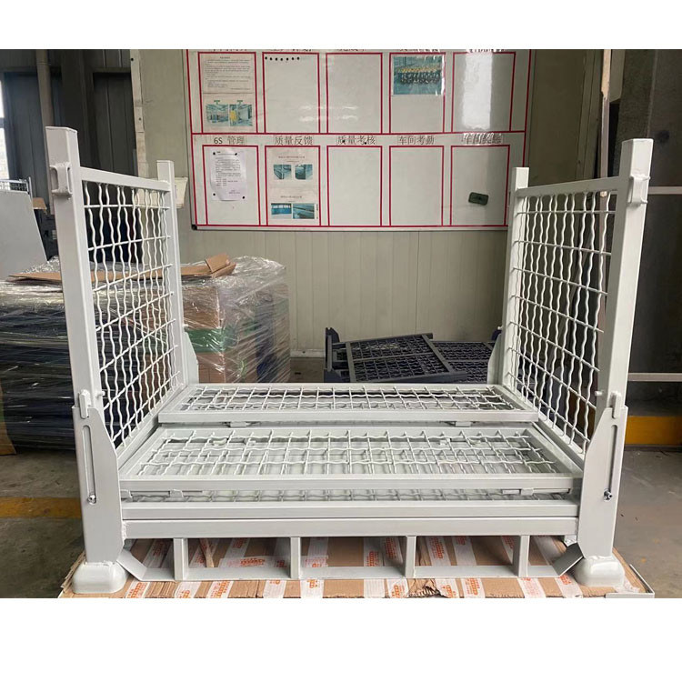 Foldable Steel Collapsible Pallet Cage Efficient Storage Solution
