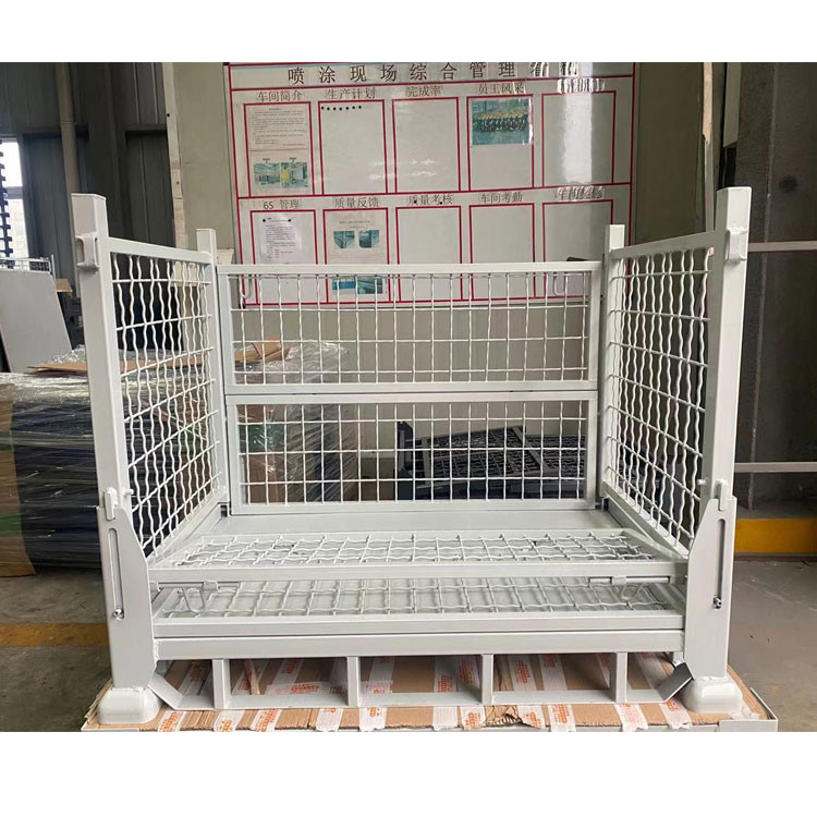 Foldable Steel Collapsible Pallet Cage Efficient Storage Solution