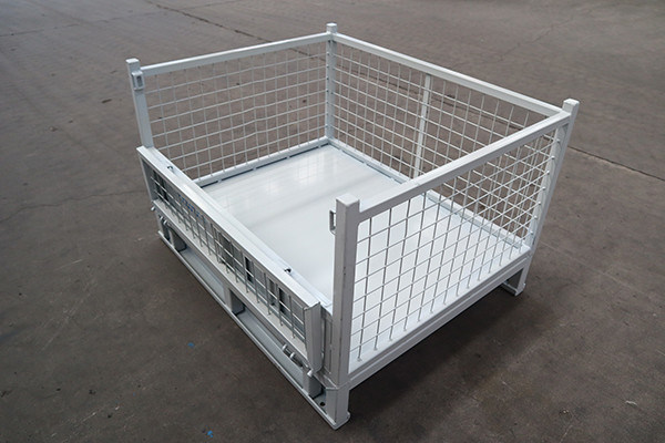 Space Saving Galvanized Wire Mesh Pallet Cage For Warehouse Storage ...