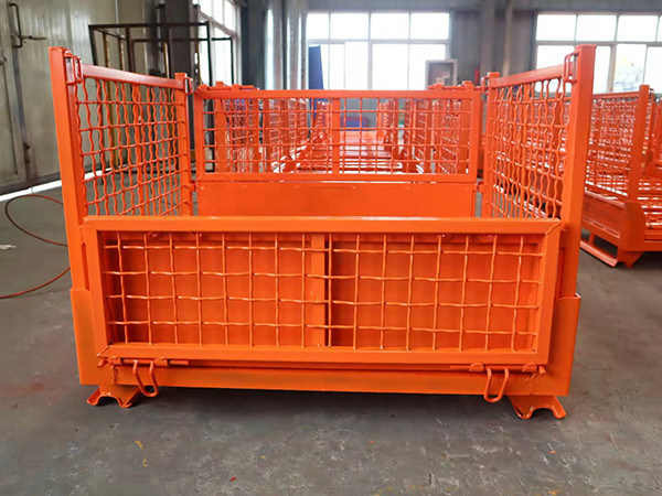 Customized Load Capacity Steel Stillage Cage For Warehouse Storage