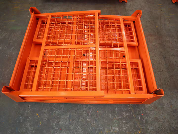 Customized Load Capacity Steel Stillage Cage For Warehouse Storage