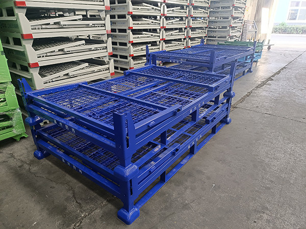 Padlock Locking System Collapsible Pallet Cage With ISO9001 Certificate