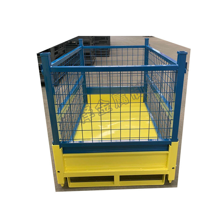 Heavy Duty Wire Mesh Pallet Cage Collapsible Stackable Storage Container