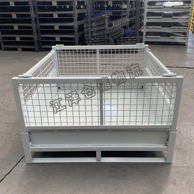 Customized Padlock Locking System Collapsible Stillage Cage For Logistics