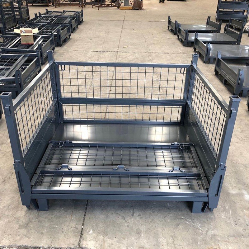 Customizable Collapsible Pallet Cage With Removable Dividers For Varied ...