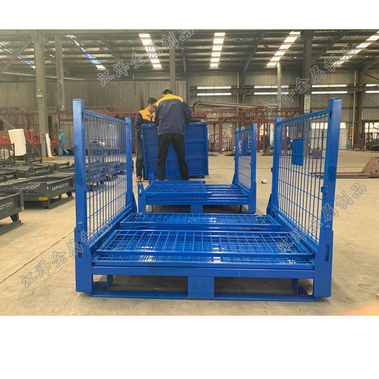 Customized Heavy Duty Steel Stillage Cage For Warehouse Storage