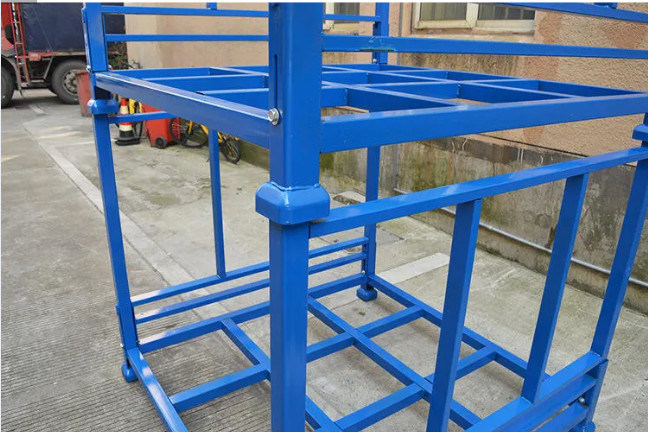Heavy Duty Detachable Metal Fabric Roll Racking System Stacking Pallet ...
