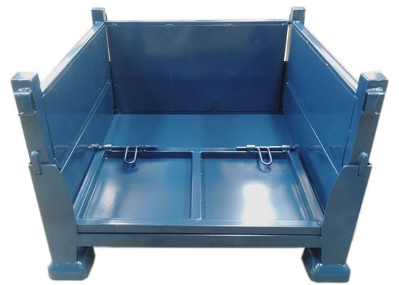 800Kg 4 Sided Steel Metal Pallet Cage Box For Waste Material